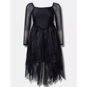 torrid | Dresses | Torrid Black Off Shoulder Whimsygoth Gothic Witch ...